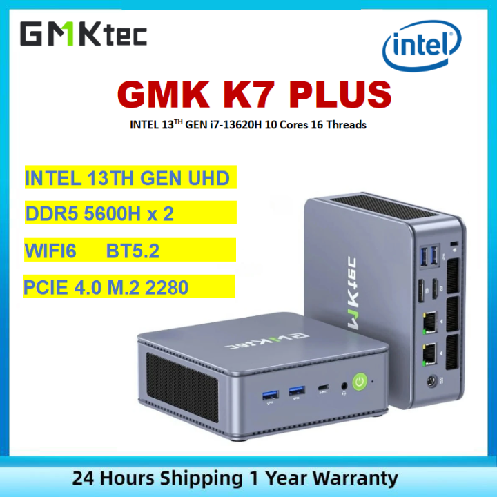 GMKtec K7 Plus Intel i7-13620H Mini PC DDR5 32G 1TB SSD Gaming Desktop Computer 10-core 16 ...