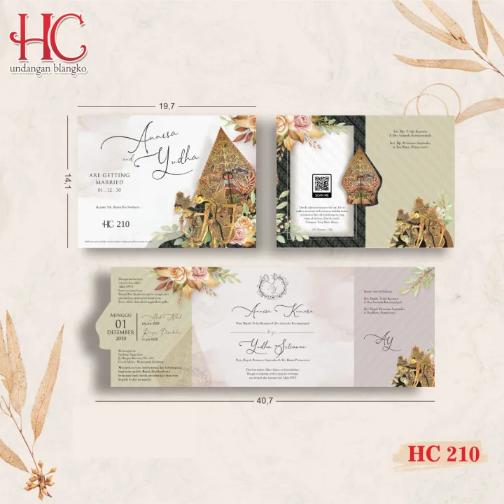 Blangko Undangan Nikah atau Kertas Undangan Pernikahan Terbaru Merek HC ...