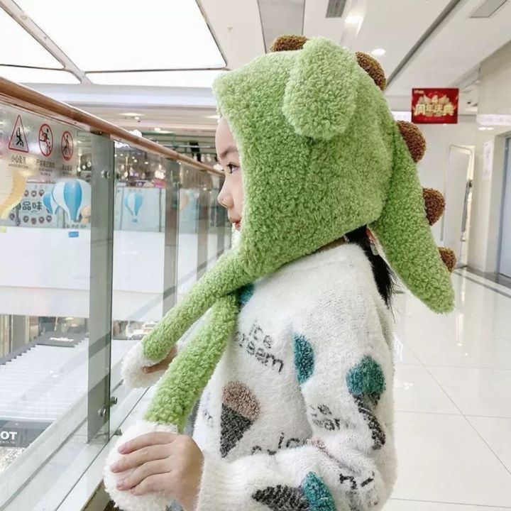 DAWEIF Chống gió Mũ balaclava cho trẻ em Chống lạnh Khủng long hoạt ...