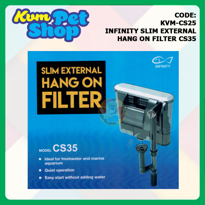 Infinity Slim External Hang On Back HOB Filter For Fresh Water and ...