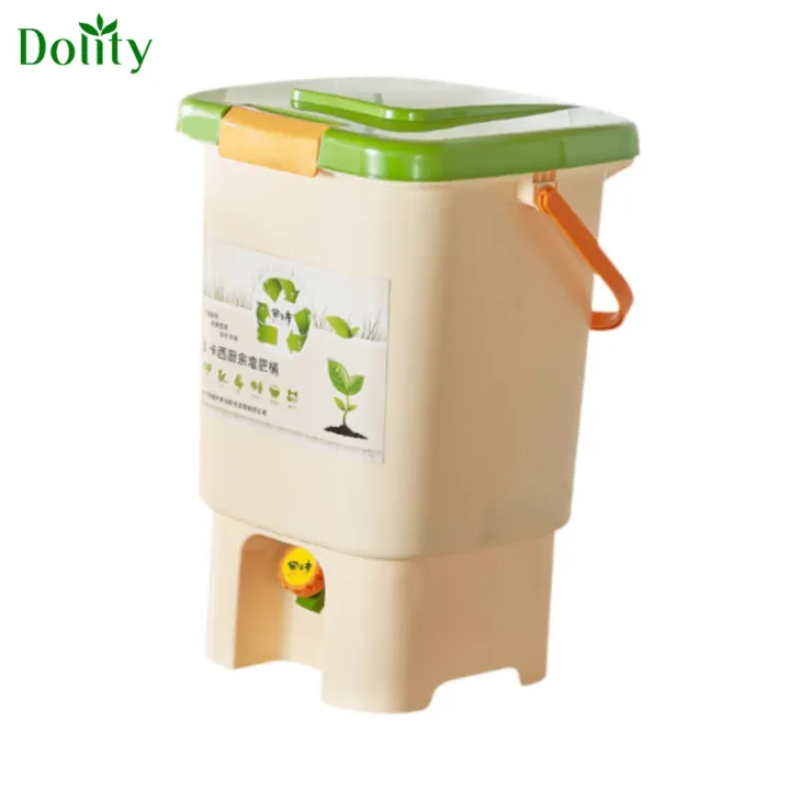 Dolity Countertop Compost Bin Composting Bucket for Food Waste Garden ...