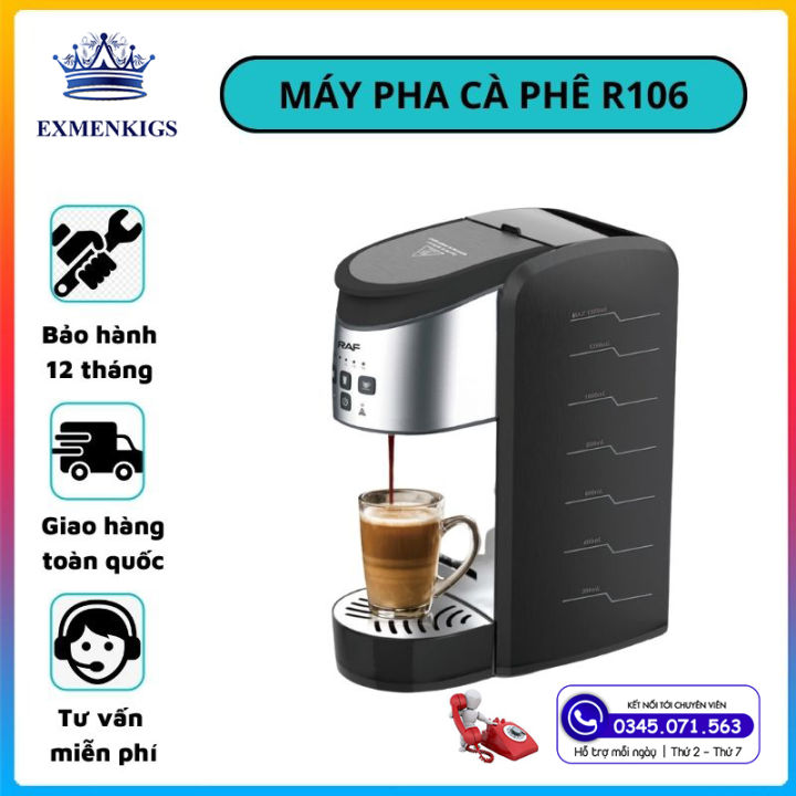 Máy Pha Cà Phê RAF R106 Di Động Văn Phòng Thương Mại Hộ Gia Đình Nhỏ | Lazada.vn