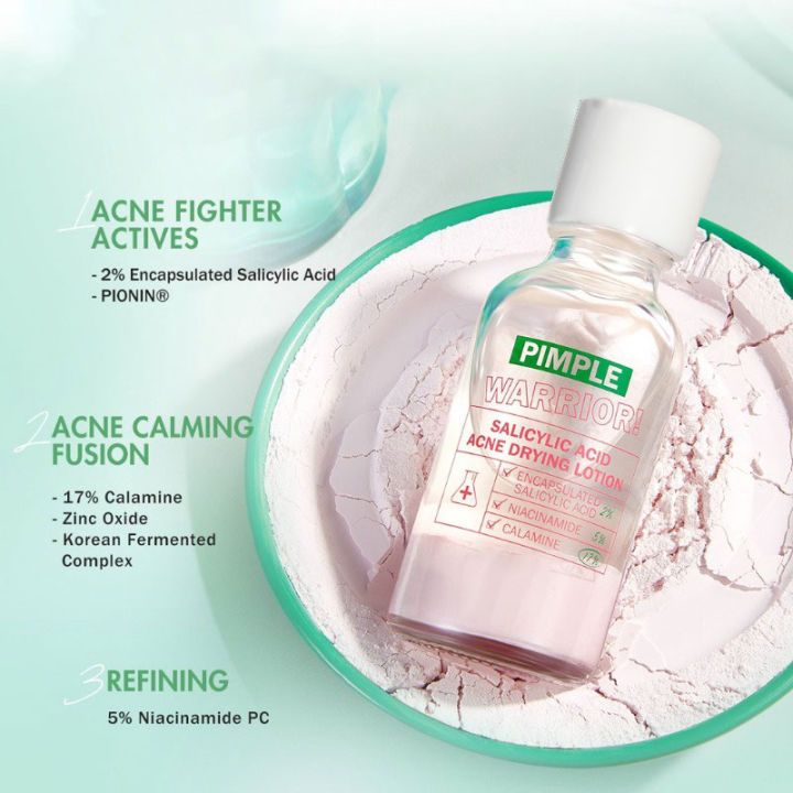 Pimple Warrior! Salicylic Acid Acne Drying Lotion - Acne Spot Treatment ...