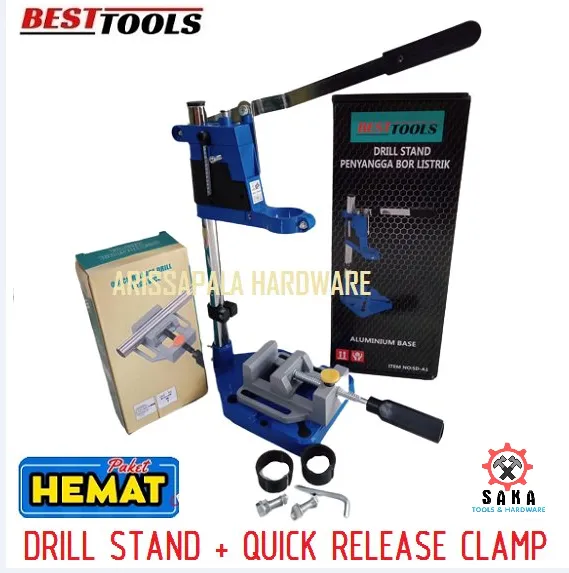 DRILL STAND PAKET DUDUKAN BOR & CATOK RAGUM PENJEPIT DRILL STAND PLUS ...