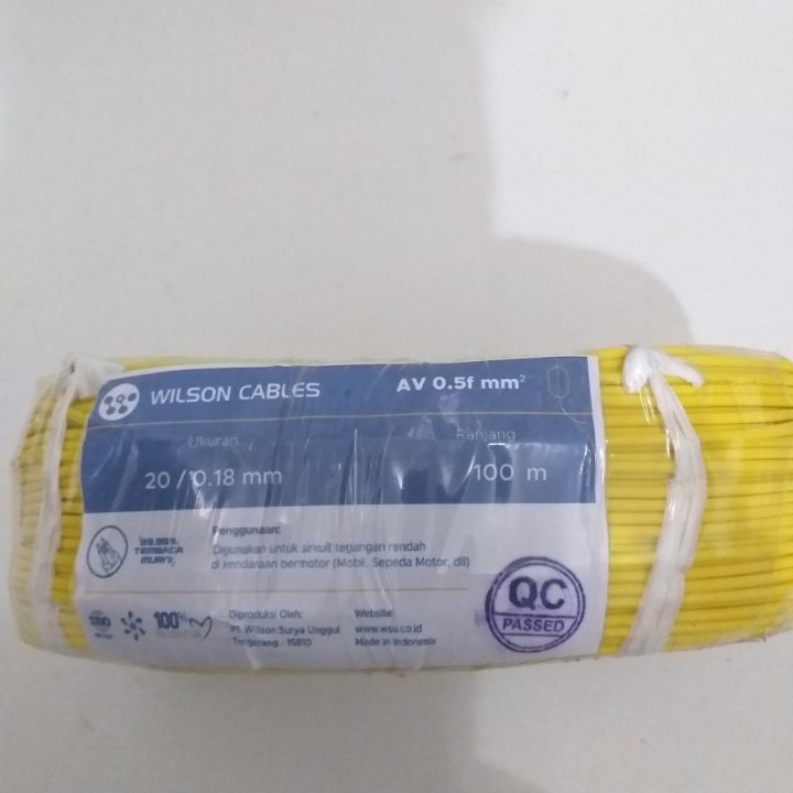 Kabel Auto Wire Mobil Cable Otomotif Elektrik NYAF AV 0.5 mm WILSON ...