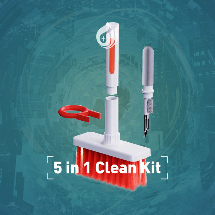 5 in 1 Multifunctional Keyboard Cleaning Brush kit Mechanical Keyboard ...