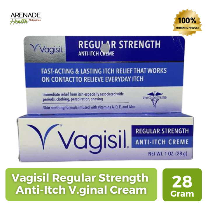 Vagisil Regular Strength Anti-Itch V.ginal Cream, 1 Ounce (28 g ...