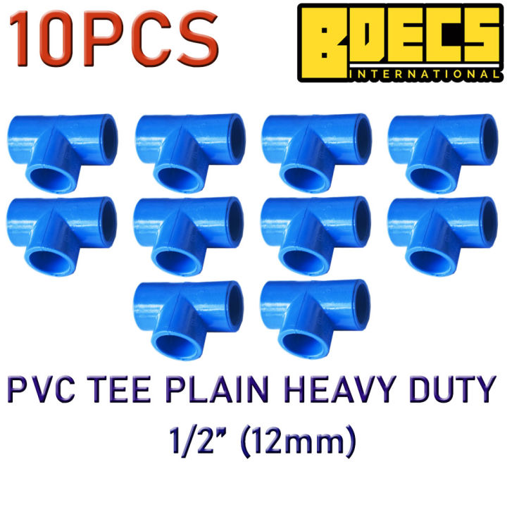 PVC Tee Plain 20mm 1/2" Blue High Quality | Lazada PH