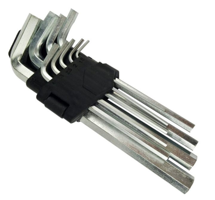 Kunci L Panjang Set 9 PCS Ujung Bulat Hex Key Wrench Huidi Tools Pas ...