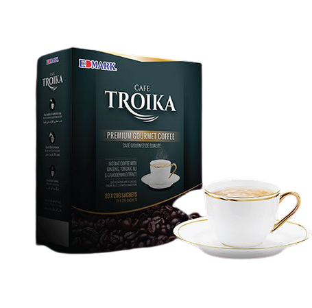 EDMARK Cafe Troika Premium Gourmet Coffee 20 x 20g Sachets | Lazada