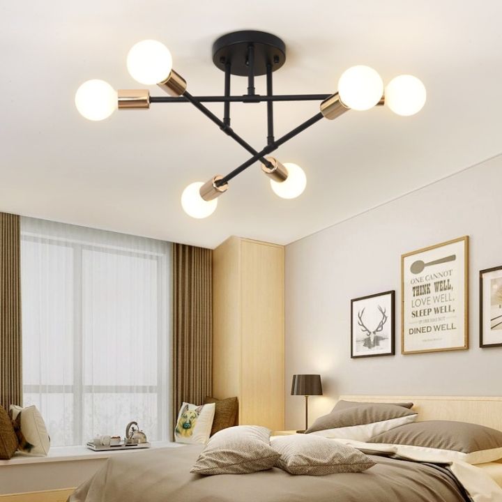 Nordic Chandelier Modern Lighting Living Room Bedroom Hotel ceiling ...
