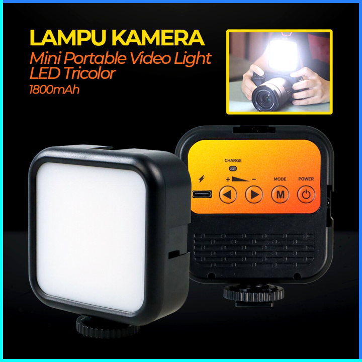 COD BLUELANS Lampu Kamera Mini Portable Video Light LED Tricolor ...