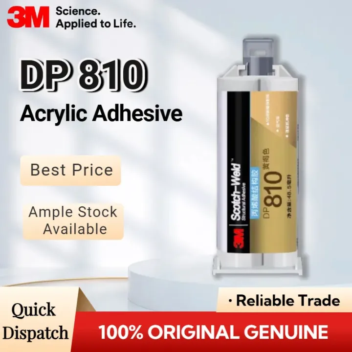 Original 3M DP810 Scotch Weld Acrylic Adhesive 50ML Structural Adhesive ...