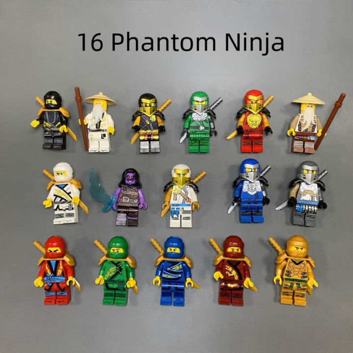 8pcs/set Ninjago doll toy motorcycle advanced ninja villain boy ...