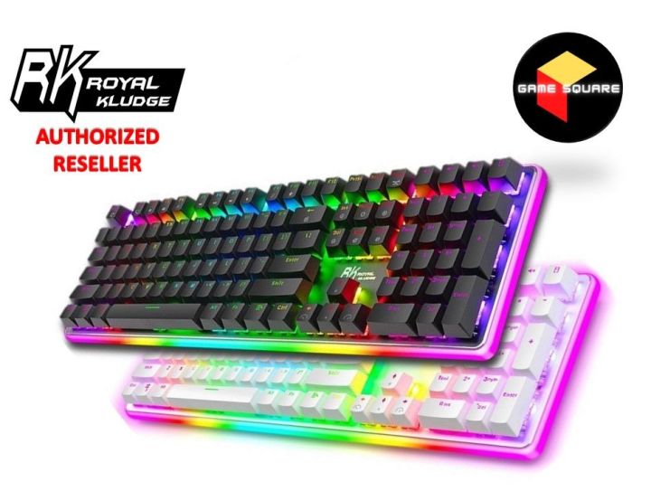 Royal Kludge RK918 108 Keys USB WIRED RGB Backlit Mechanical Gaming ...
