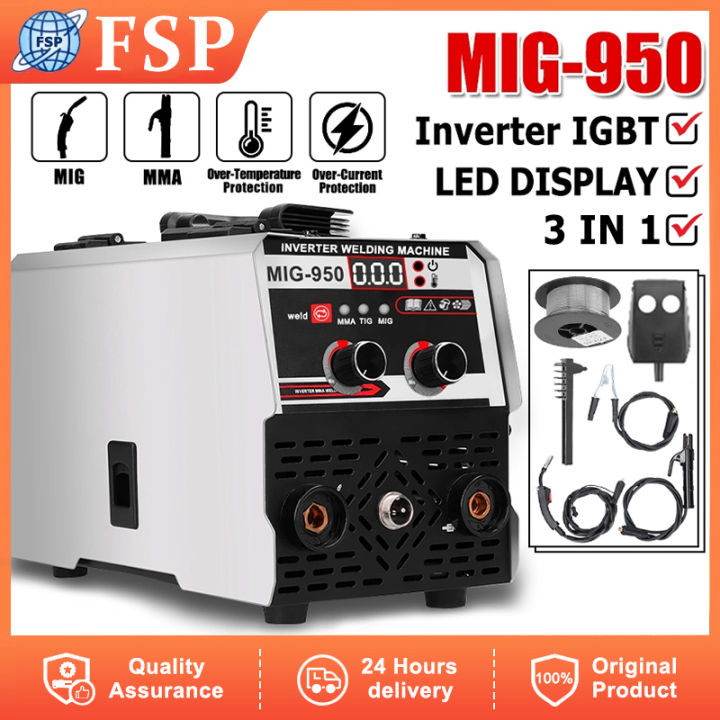 【Spot+COD】MIG Welding Machine Inverter Portable MIG/ARC/TIG 3 IN 1 ...