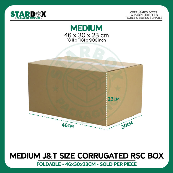 Starbox Corrugated Box J&T Size JNT Size Corrugated Shipping Kraft Box ...