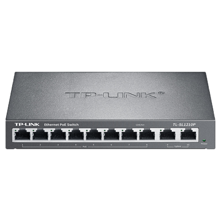 TP-LINK)10-port Gigabit Ethernet PoE Switch Steel Shell Home Business ...