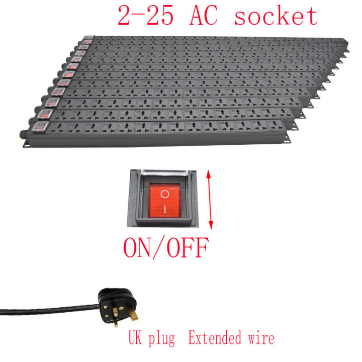 pdu power socket rack Power strip Rackmount for cabinet Power Box 2-24 ...