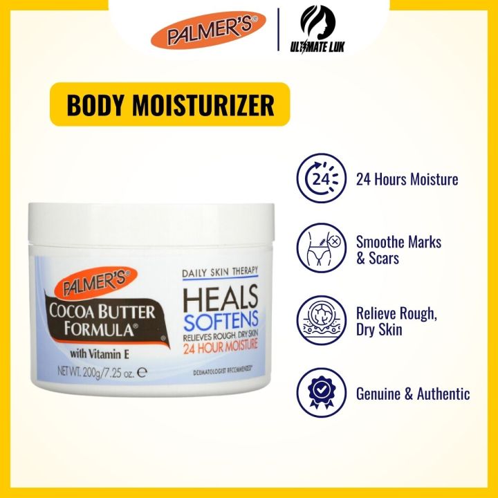 Palmer's, Cocoa Butter Formula with Vitamin E, Heals, Softens, Body ...