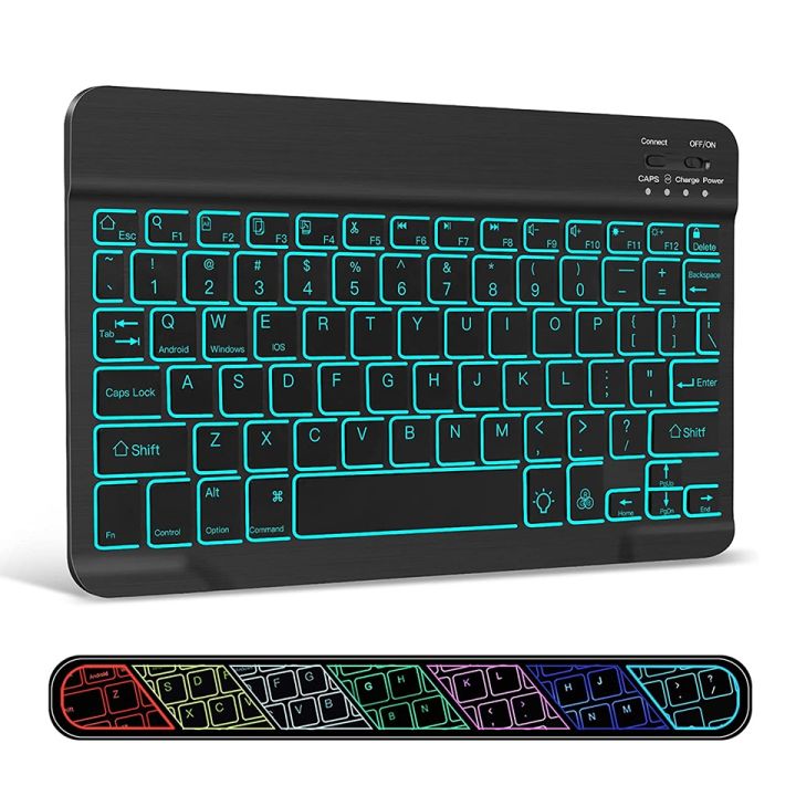 RGB Wireless Keyboard Bluetooth Keyboard Backlit Wireless Bluetooth ...