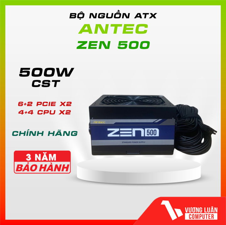 Nguồn máy tính ANTEC ZEN 500 450w công suất thực - chạy được RTX 2060 ...