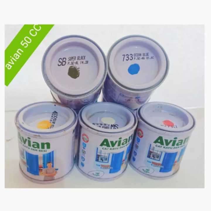 CAT AVIAN KAYU DAN BESI 50cc | Lazada Indonesia