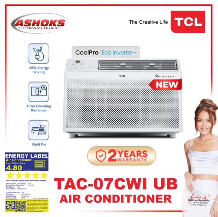 TCL 07CWI UB Air Conditioner / Cool Pro Eco Inverter+ / TCL | Lazada PH