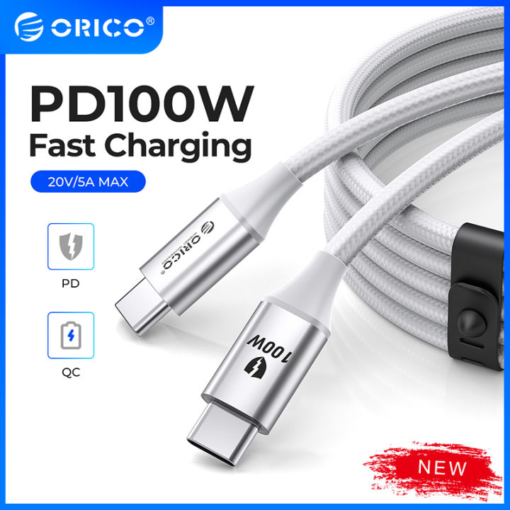 ORICO 100W 5A 480Mbps USB C Cable Fast Charging Type C to USB C for ...
