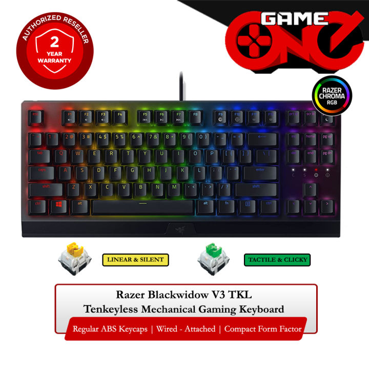 Razer Blackwidow Chroma V3 TKL Compact Mechanical Keyboard | Lazada PH