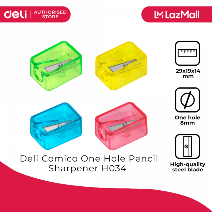 Deli H034 Comiko One Hole Pencil Sharpener 1PC [79H034] | Lazada PH