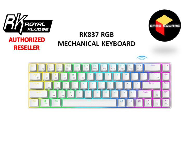 Royal Kludge RK837 RGB 68-key wireless bluetooth dual-mode (Wired or ...