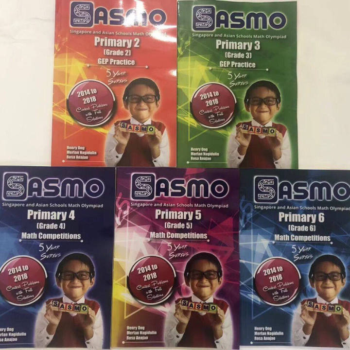 SASMO Math Competition Primary 2-primary 6 2014-2018/2019-2021 | Lazada