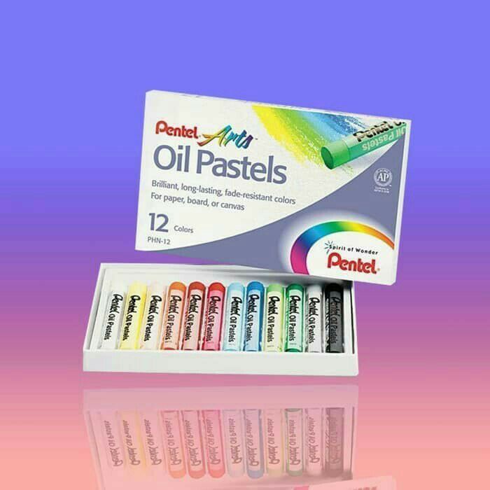 Pentel Crayon Oil pastel 12 warna | Lazada Indonesia