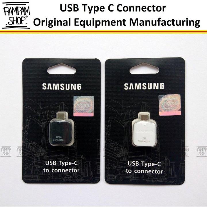 SAMSUNG TYPE C To USB Connector OTG Konektor Tipe C On The Go Non Kabel ...