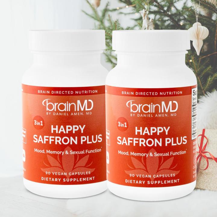 Happy Saffron Plus, 2-Pack Mood Support Supplement with Saffron ...