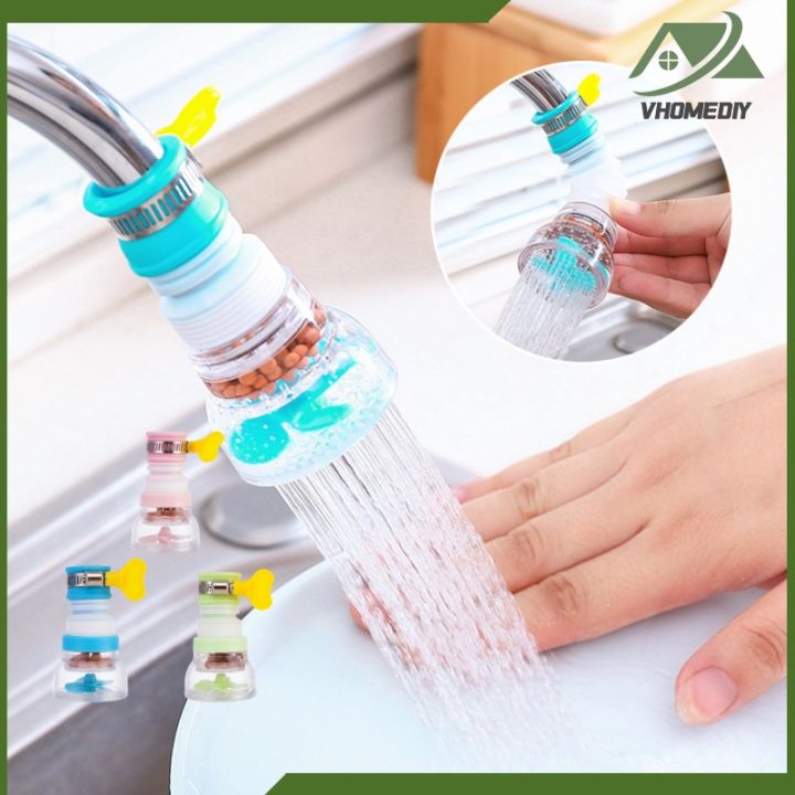 Faucet Water Filter Purifier Kitchen Faucet Extension Connector 360 ...