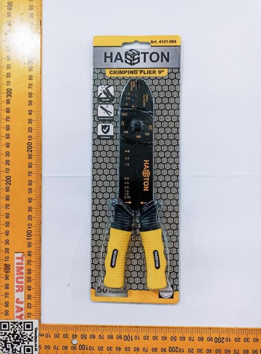 HASSTON TANG CRIMPING 9 inch wire plier press skun potong kabel ...