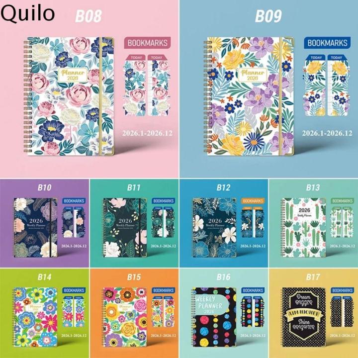 A5 Size Notebook 2026 365-Day Diary Notebook 2026 Edition Monthly Tabs ...
