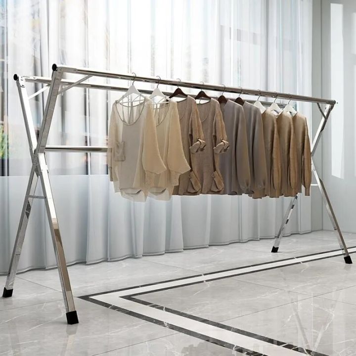 Windproof Foldable Sampayan Stainless Heavy Duty Clothes Hanging Rack ...