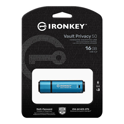 Kingston IronKey Vault USB3.2 Gen1 Flash Drive (IKVP50) | Lazada.co.th
