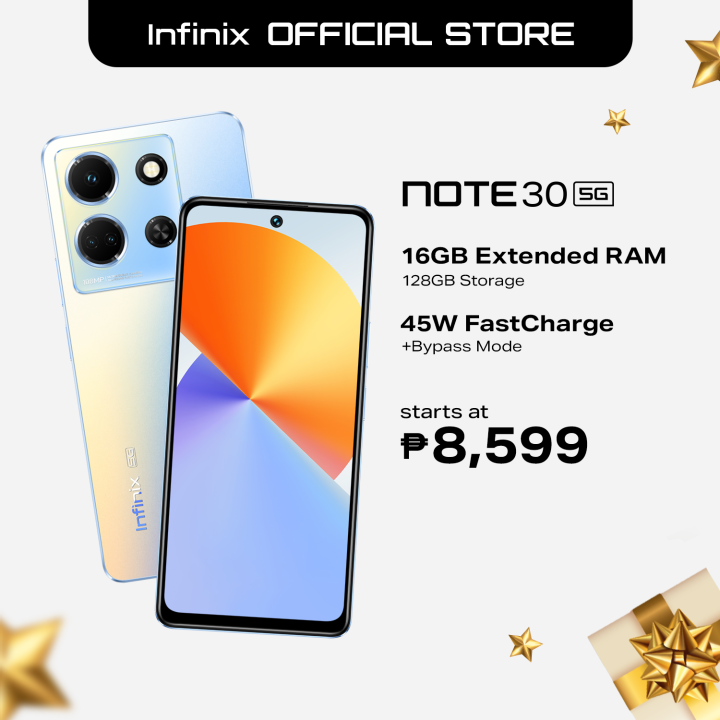 Infinix Note 30 5G, 8GB + 128GB, Dimensity 6080, 108MP Camera (1 Year ...