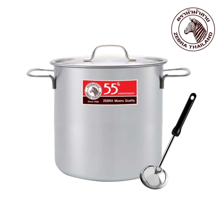 Zebra 22cm Stock Pot With Ladle | Lazada
