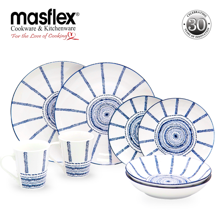 Masflex 8 piece Meadow dinnerware set | Lazada PH