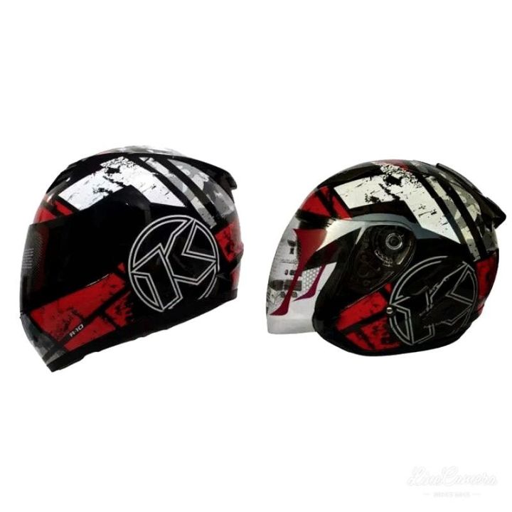Helm Full Facce KYT Paket Couple R10 Motif & KYT Galaxy Motif Original ...