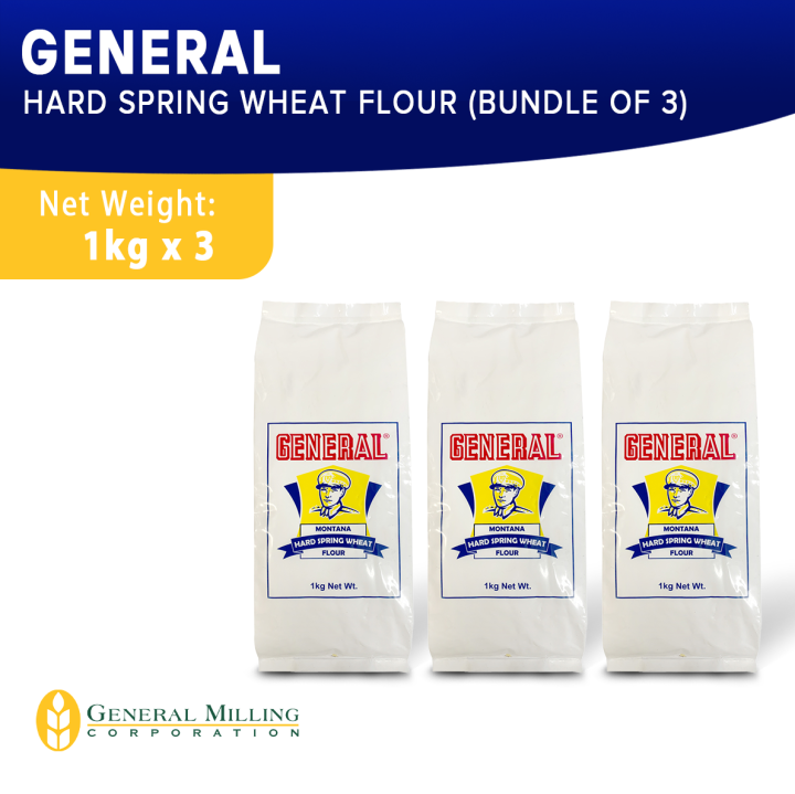 General Montana Hard Spring Wheat Flour 1kg (Bundle of 3) | Lazada PH