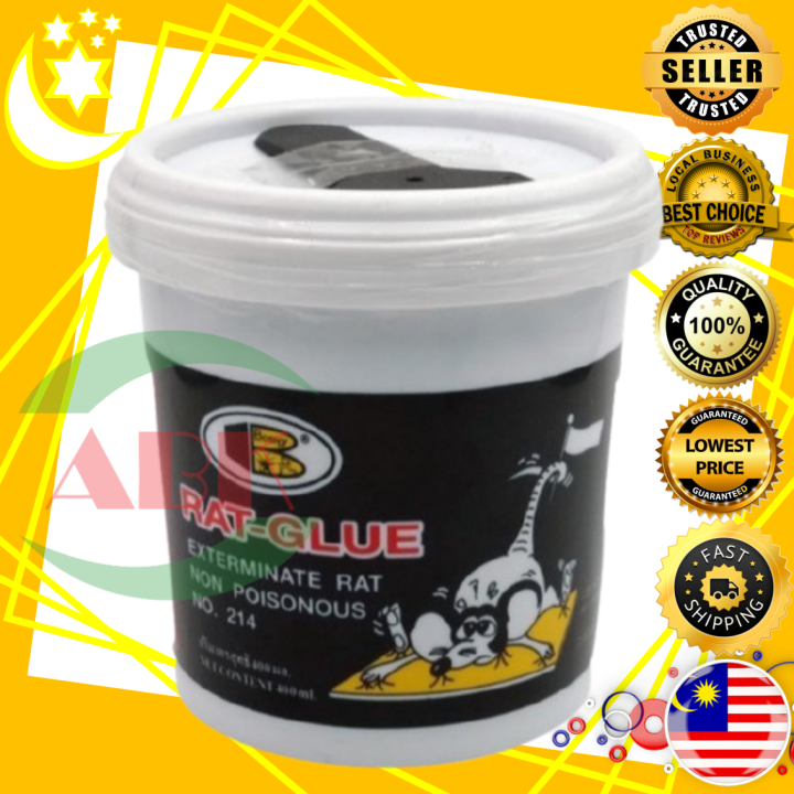 BOSNY RAT GLUE MOUSE STICKY GLUE GAM TIKUS B-214 (400GM) | Lazada