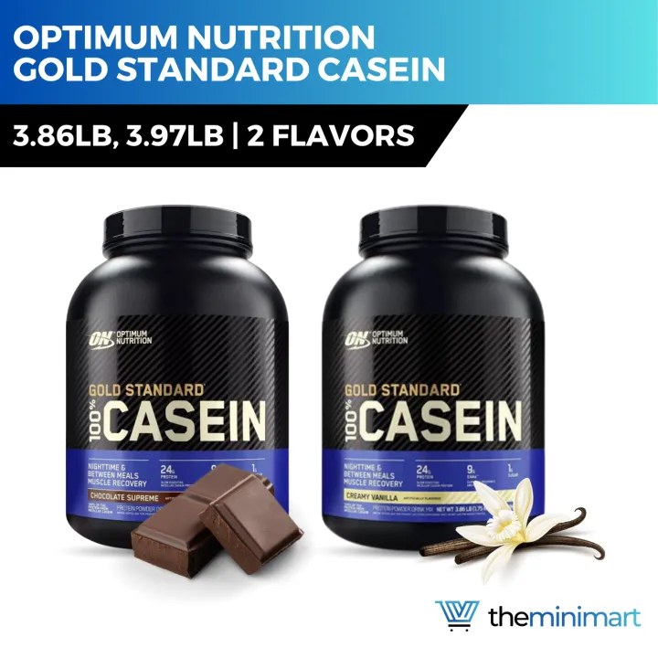 Optimum Nutrition Gold Standard Casein 2lb 3.86lb 3.97lb Premium Muscle ...