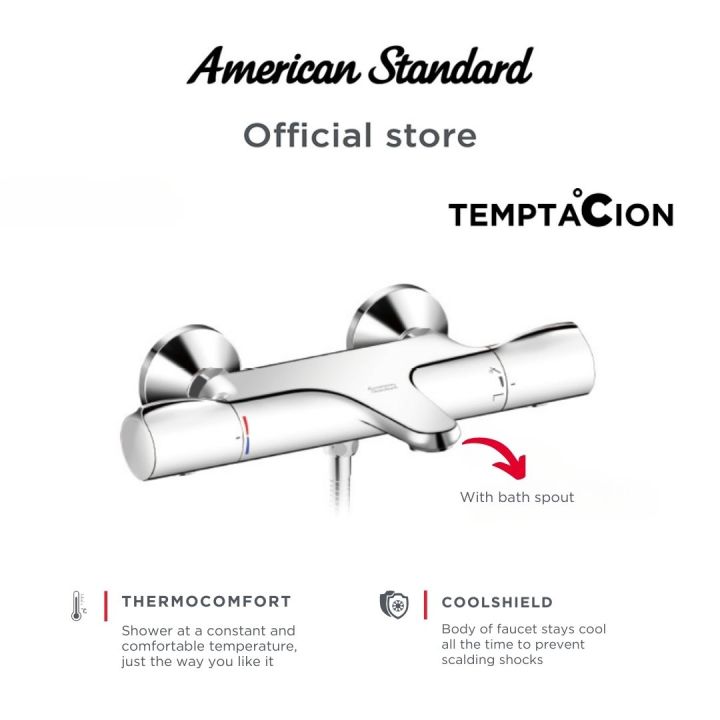 (THERMOSTATIC) American Standard Temptacion Auto Temperature Bath Mixer ...
