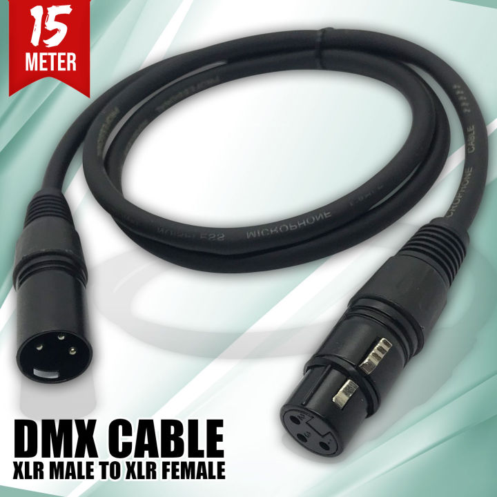 DMX Cable XLR Male To XLR Female 15M Heavy Duty | Lazada PH